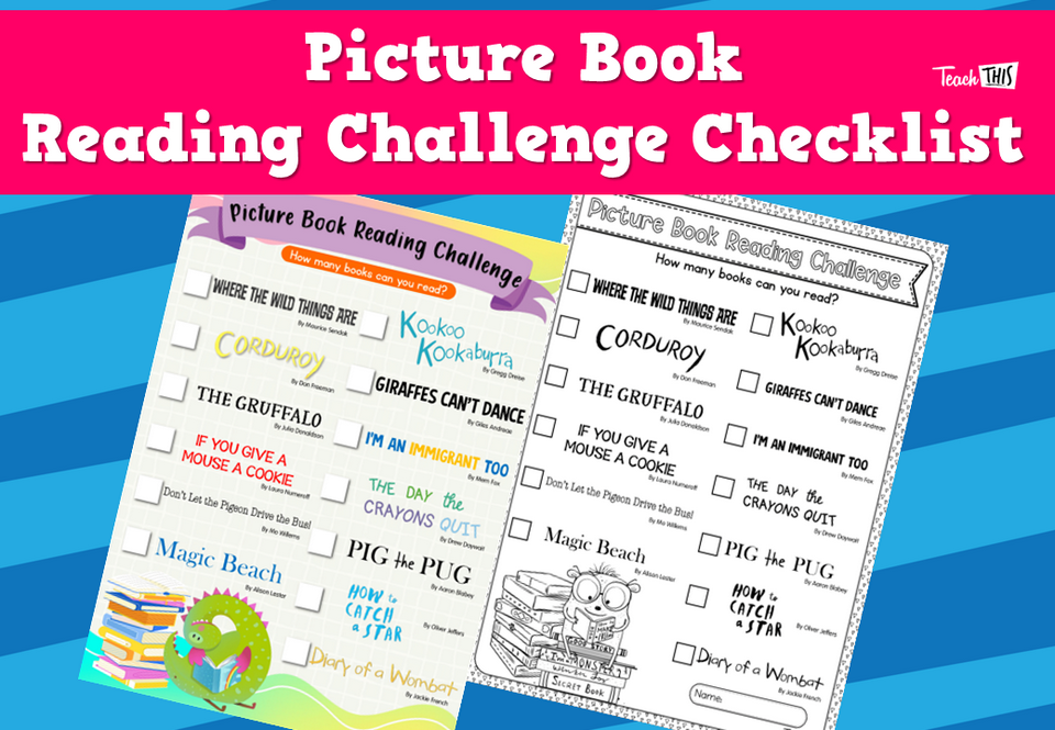 Picture Book Reading Challenge Checklist :: Teacher Resources and ...