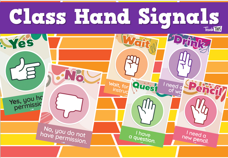 Class Hand Signals :: Teacher Resources and Classroom Games :: Teach This