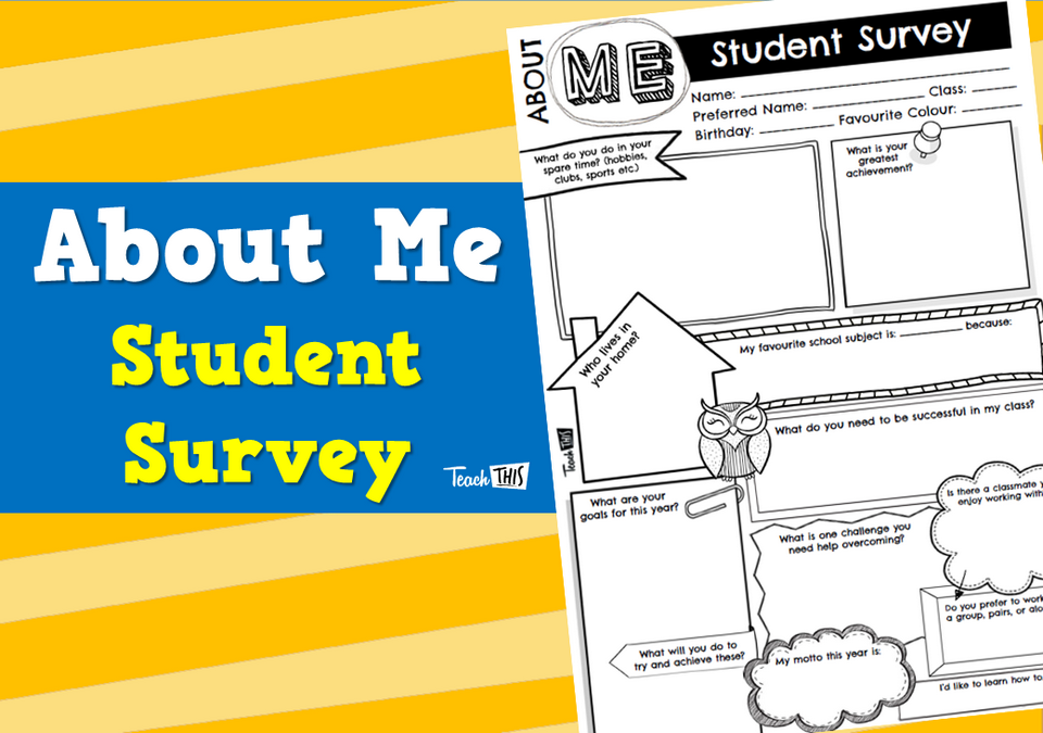 About me - Student Survey :: Teacher Resources and Classroom Games ...