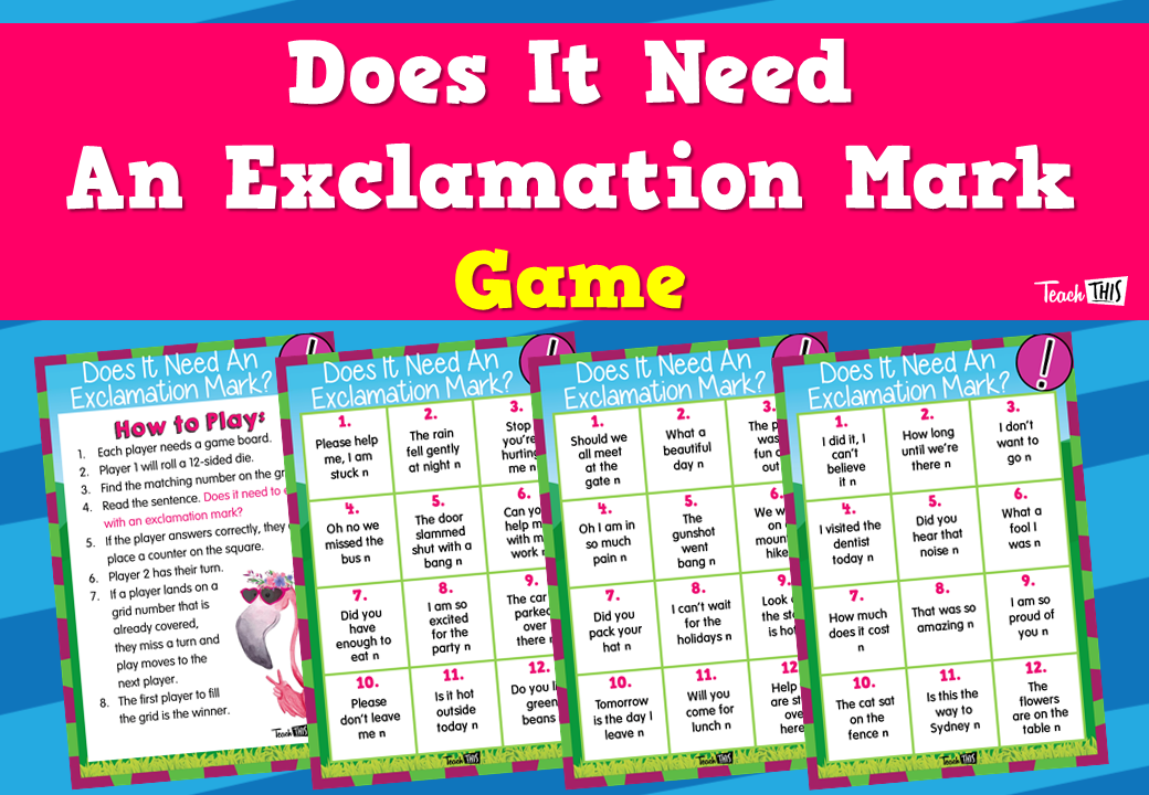 Does It Need An Exclamation Mark? - Game :: Teacher Resources and ...
