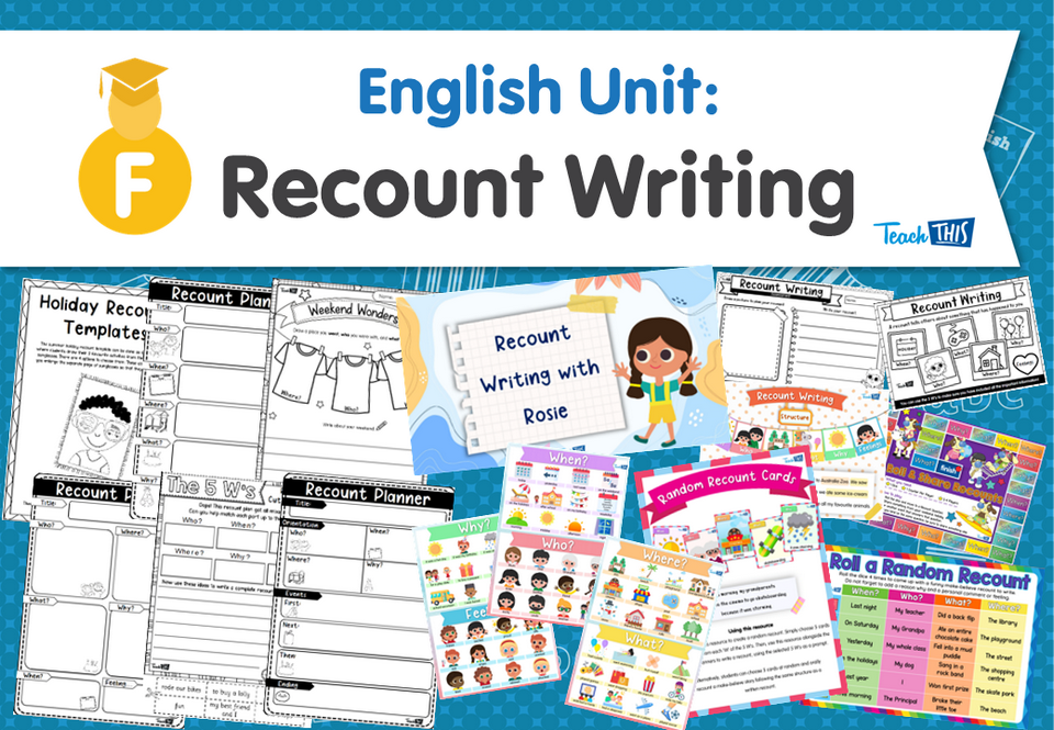 Recounting Activities Holiday Recount Writing: 2 Events – Top