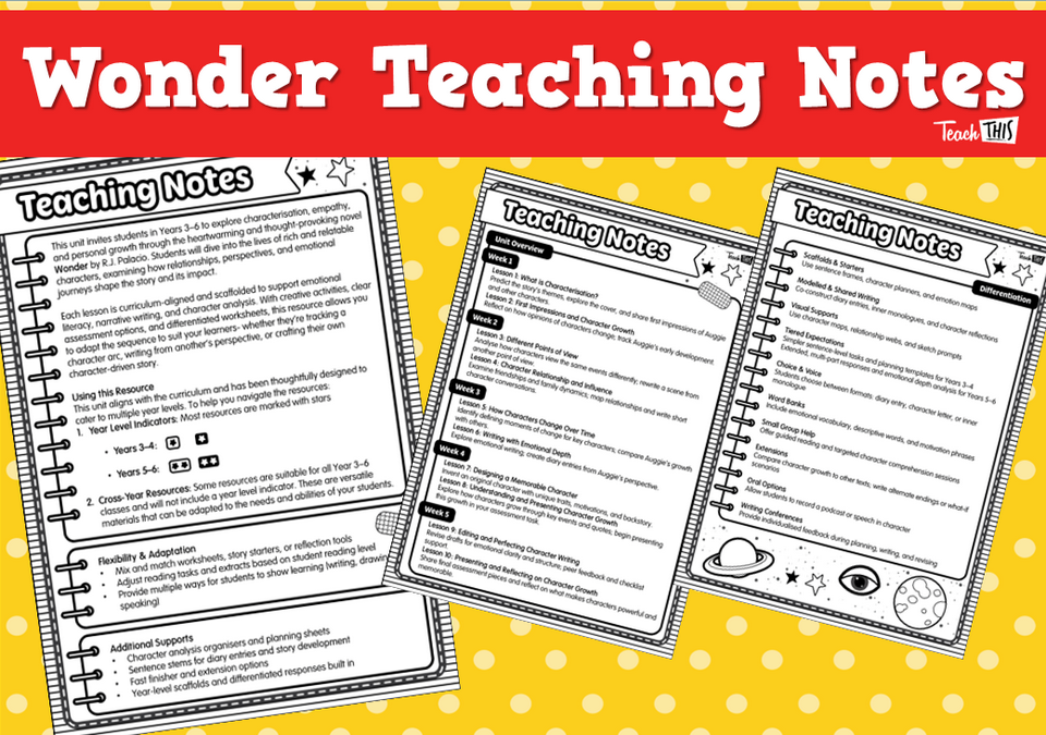 Wonder - Teaching Notes :: Teacher Resources and Classroom Games ...