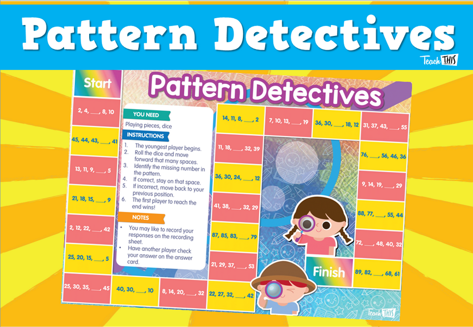 Pattern Detectives :: Teacher Resources and Classroom Games :: Teach This