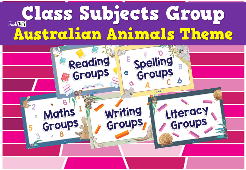 Class Subjects Group - Australian Animals Theme :: Teacher Resources ...