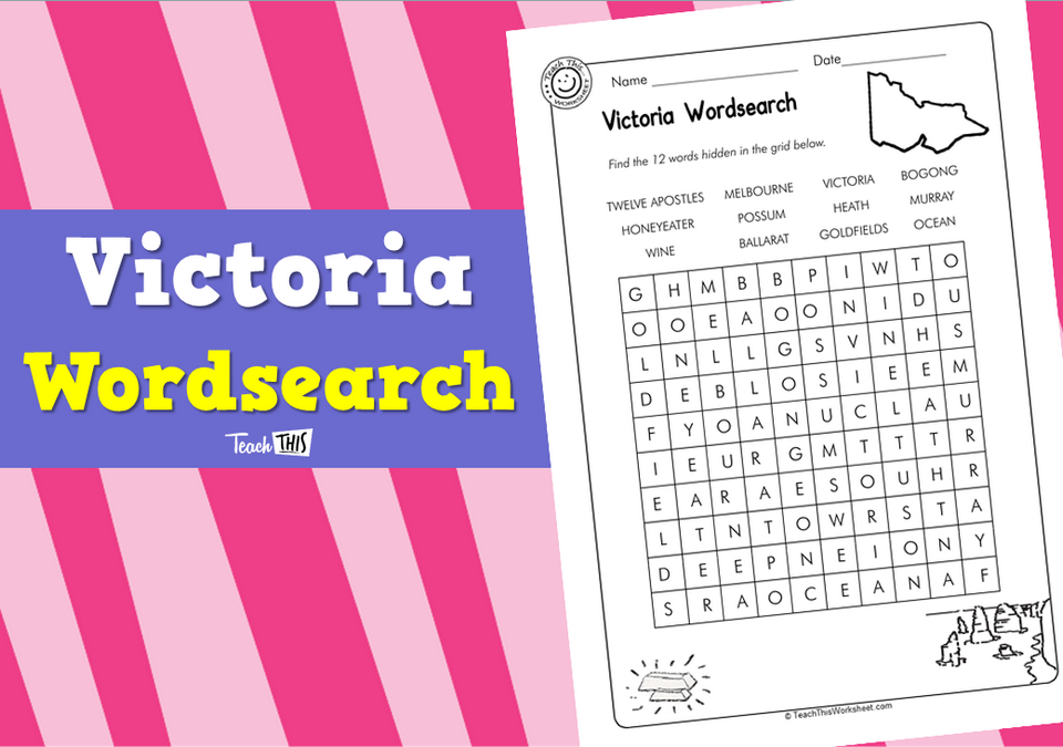 Victoria Wordsearch :: Teacher Resources and Classroom Games :: Teach This