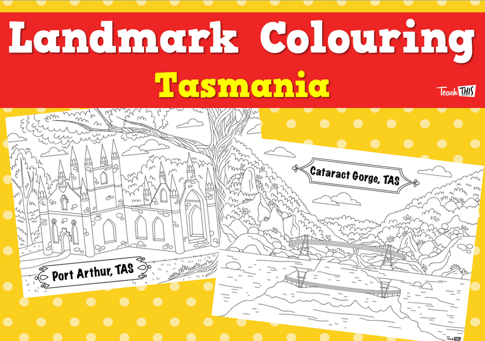 Landmark Colouring - Tasmania :: Teacher Resources and Classroom Games ...