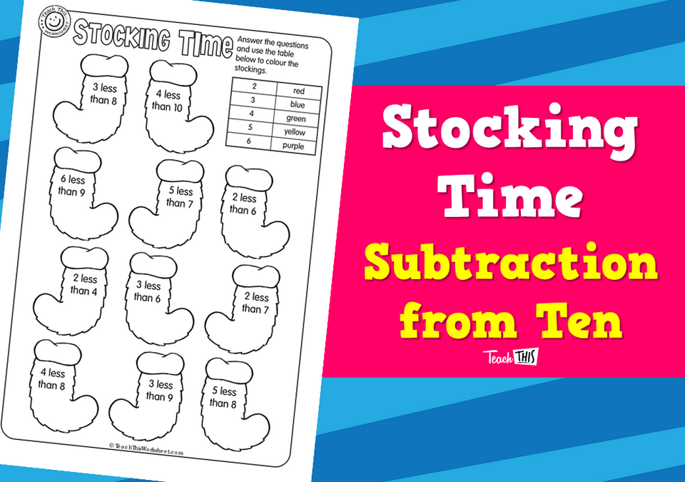 Stocking Time - Subtraction from Ten :: Teacher Resources and Classroom ...