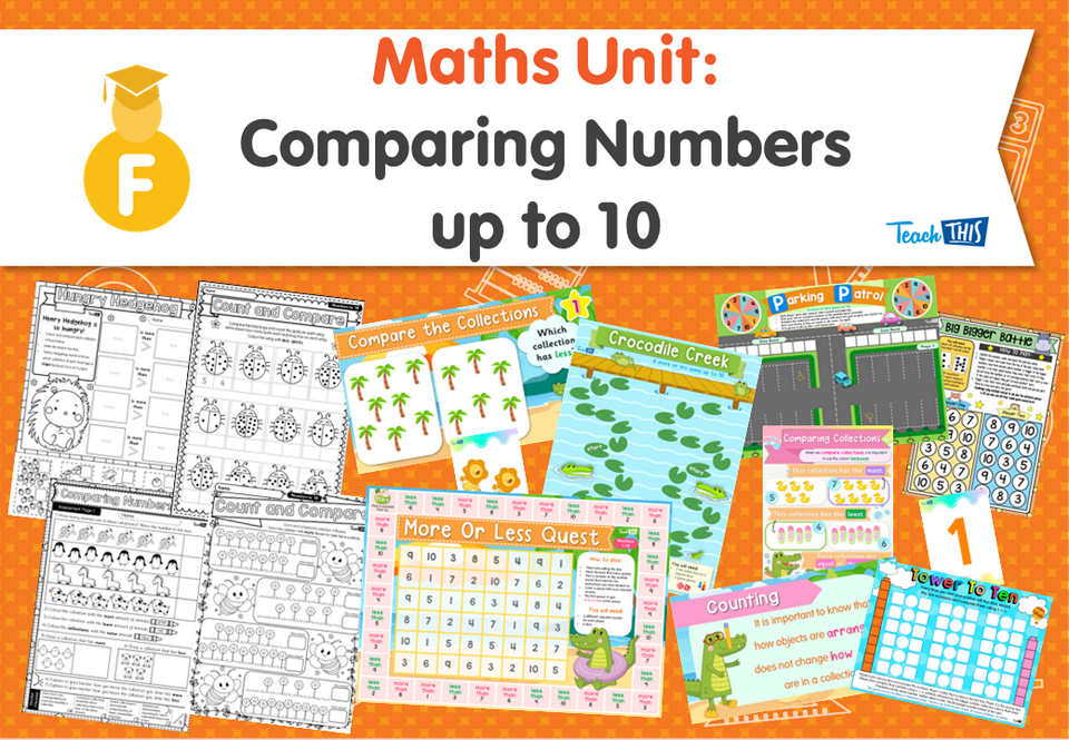 Maths Unit: Comparing Numbers up to 10 :: Teacher Resources and ...