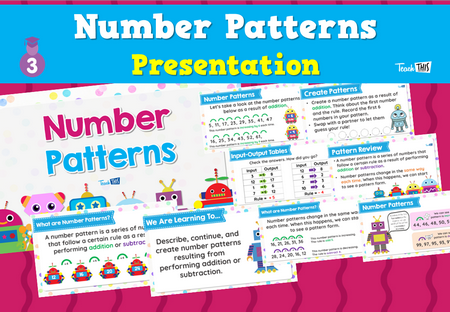 Number Patterns - Presentation :: Teacher Resources and Classroom Games ...