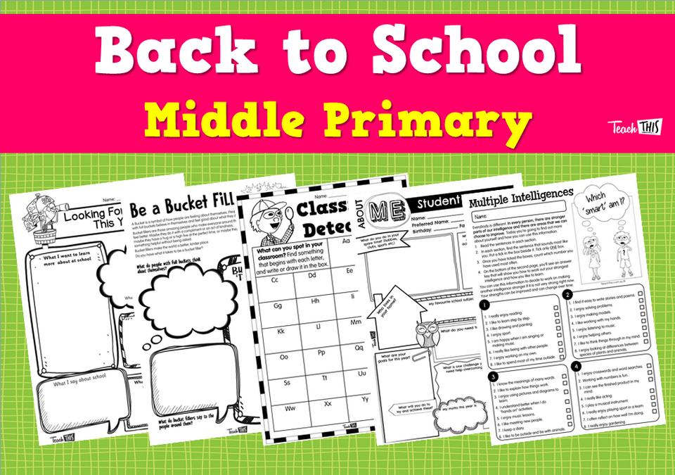 Back to School - Middle Primary :: Teacher Resources and Classroom ...