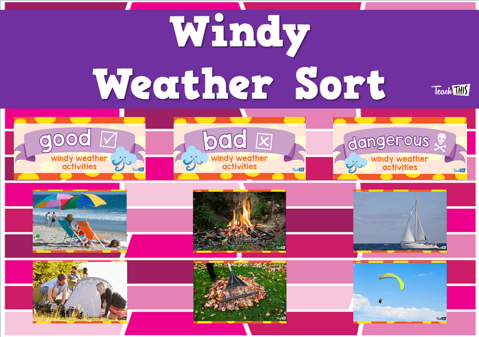 Windy Weather Sort :: Teacher Resources and Classroom Games :: Teach This