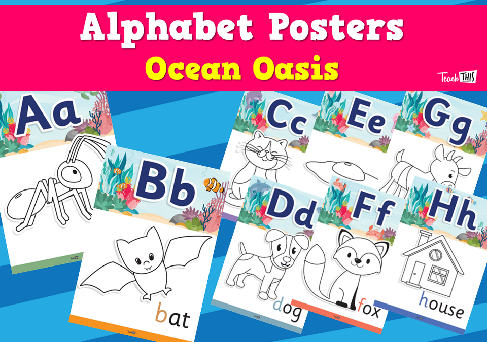 Alphabet Posters - Ocean Oasis :: Teacher Resources and Classroom Games ...
