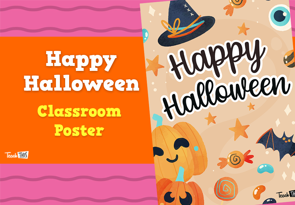 Halloween - Poster :: Teacher Resources and Classroom Games :: Teach This