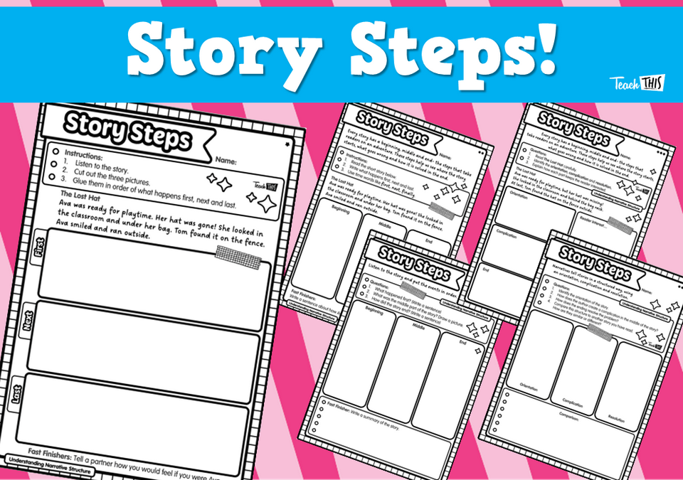 Story Steps! :: Teacher Resources and Classroom Games :: Teach This