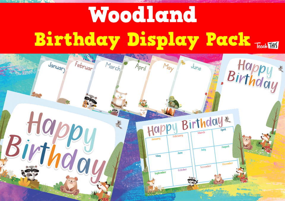 Woodland Birthday Display Pack :: Teacher Resources and Classroom Games ...