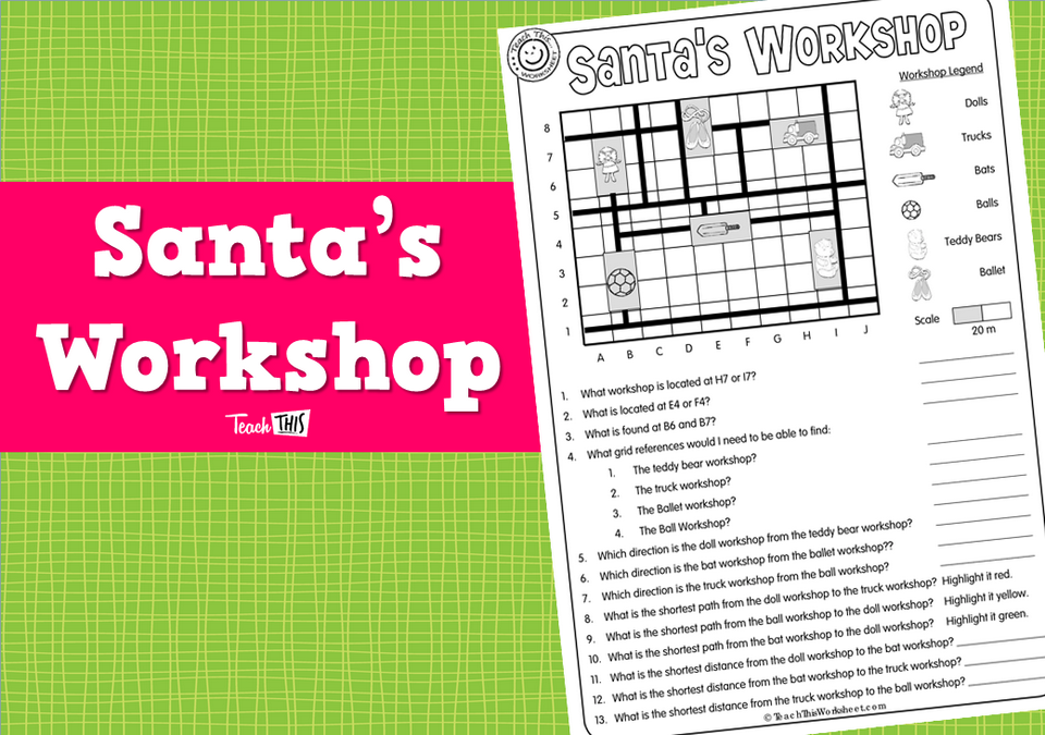 Santa's Workshop :: Teacher Resources and Classroom Games :: Teach This