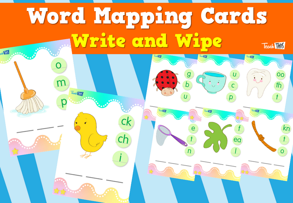 Word Mapping Cards Write and Wipe :: Teacher Resources and Classroom ...