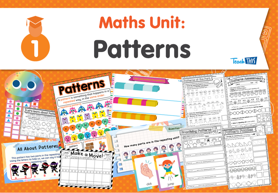 Maths Unit: Patterns :: Teacher Resources and Classroom Games :: Teach This