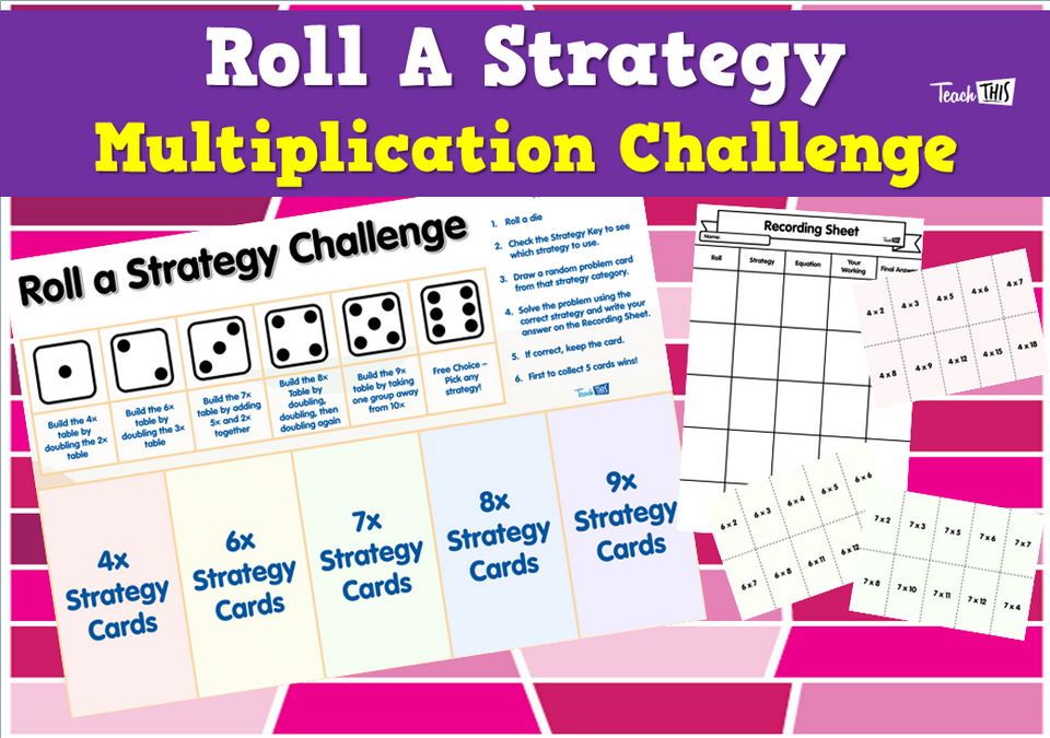 Roll A Strategy - Multiplication Challenge :: Teacher Resources and ...