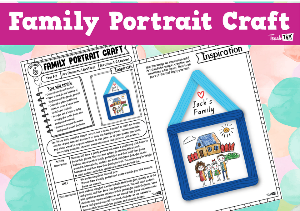 Family Portrait Craft :: Teacher Resources and Classroom Games :: Teach ...