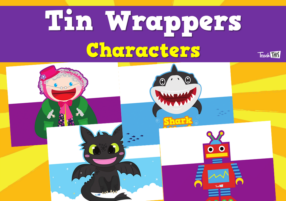 Tin Wrappers - Characters :: Teacher Resources and Classroom Games ...