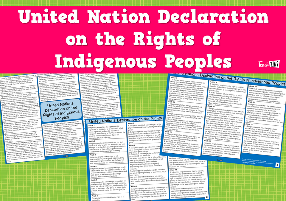 UN Declaration on the Rights of Indigenous Peoples :: Teacher Resources ...