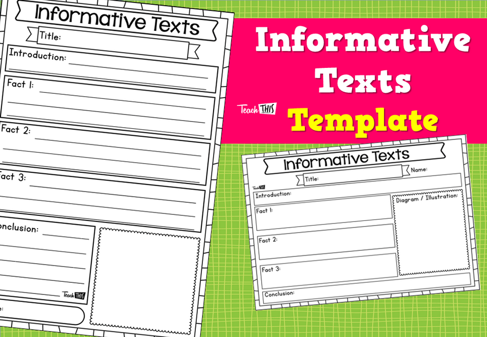 Informative Texts Template :: Teacher Resources and Classroom Games :: Teach This
