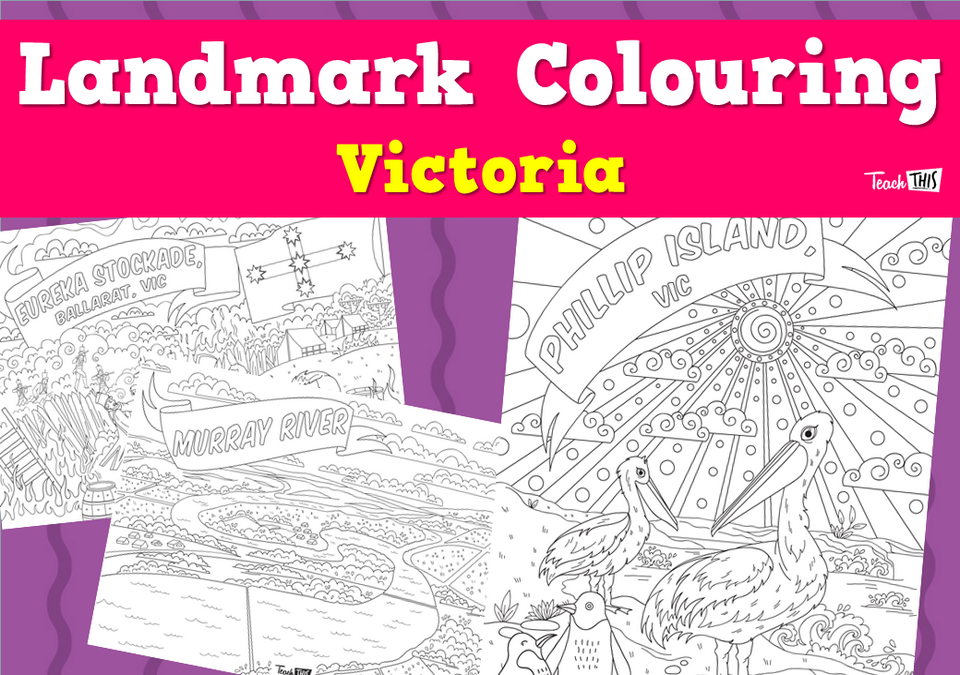 Landmark Colouring - Victoria :: Teacher Resources and Classroom Games ...
