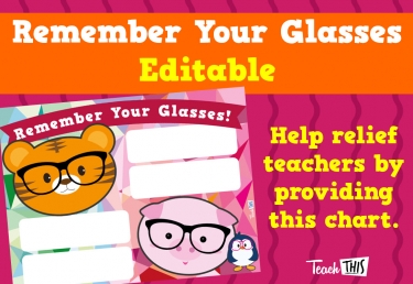 Glasses Reminder :: Teacher Resources and Classroom Games :: Teach This
