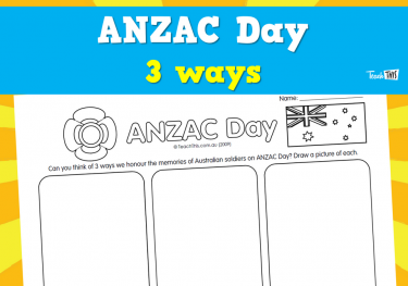 ANZAC Day Sign :: Teacher Resources and Classroom Games :: Teach This
