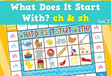 Digraph Bingo - ch, sh, th :: Teacher Resources and Classroom Games ...