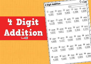 4 Digit Addition with Renaming :: Teacher Resources and Classroom Games ...